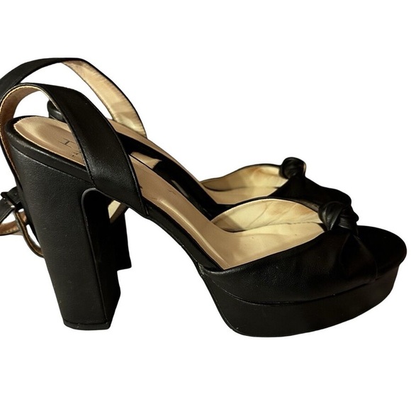 H by Halston | Shoes | H By Halston Venice Platform Leather Block Heel ...